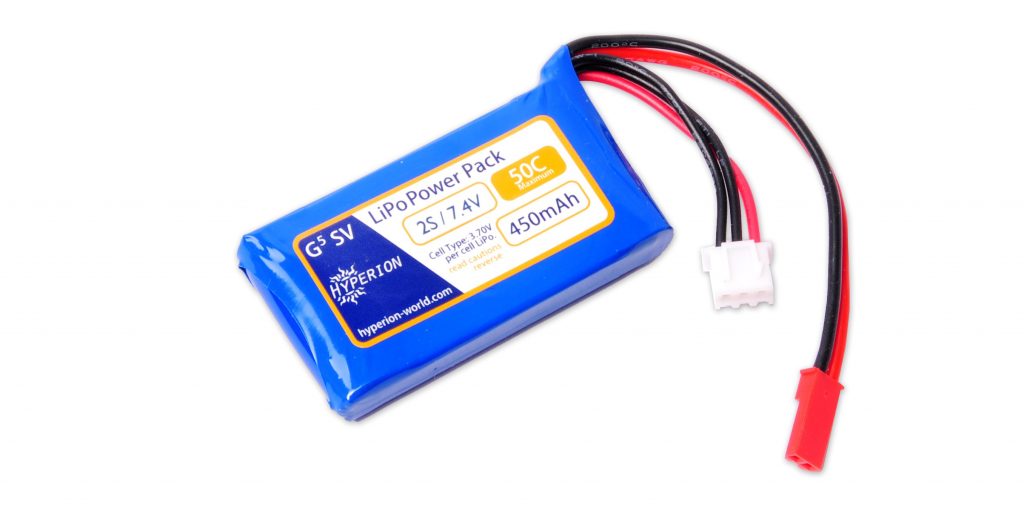 Hyperion G5 2S 7.4V 450mAh 50Cmax LiPo – RC Juampa