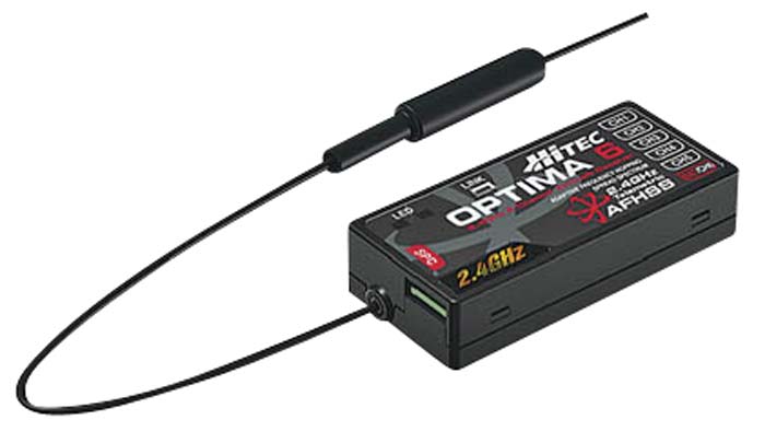 Hitec Optima 6 – 6-Channel 2.4GHz Receiver – RC Juampa